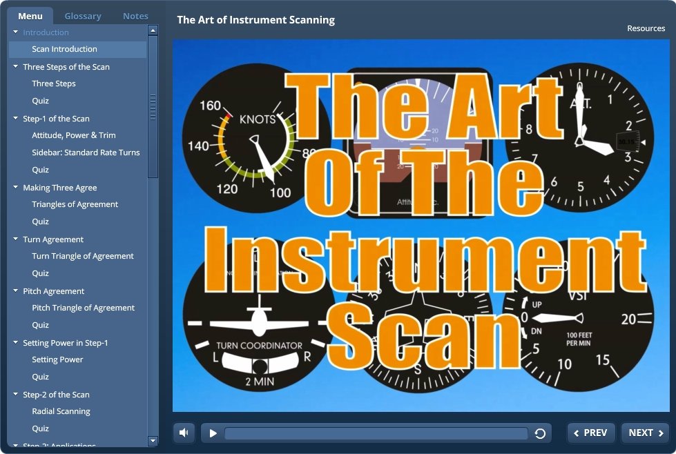 The Art of the Instrument Scan-Interactive eLearning Course